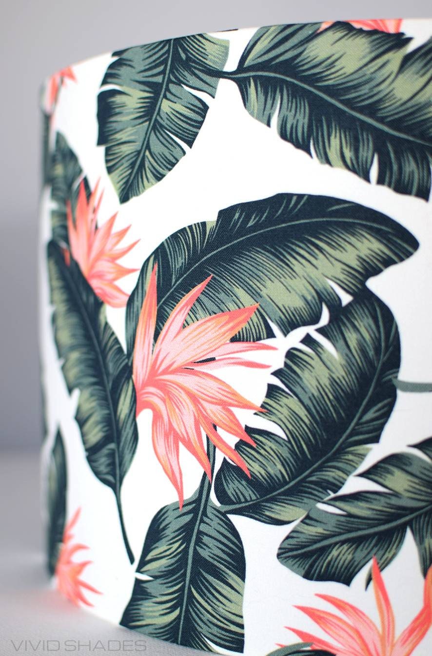 Floral lampshade 30cm to 50cm light / lamp shade handmade by | Etsy