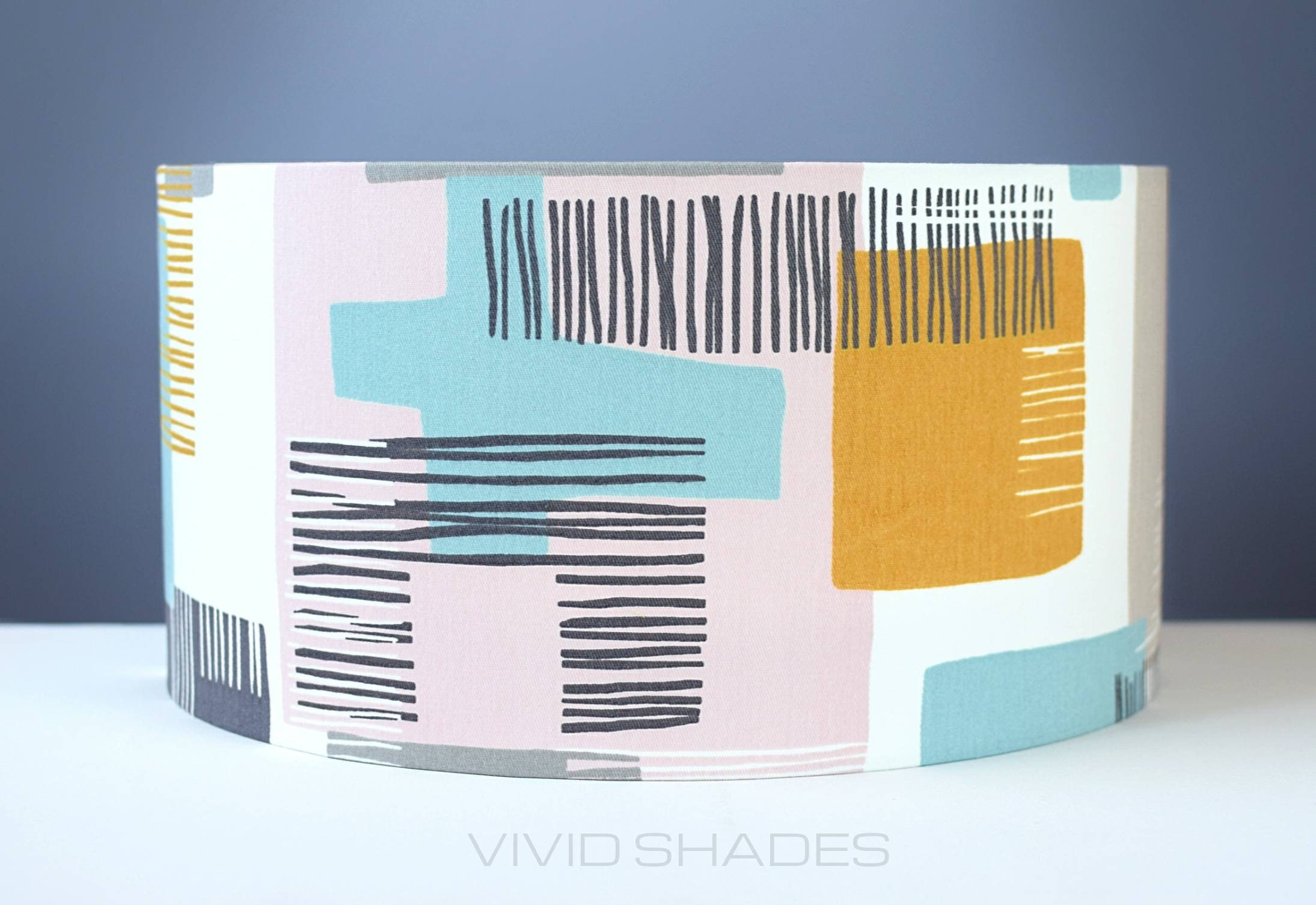 Geometric Scandinavian Lampshade Handmade by Vivid Shades | Etsy