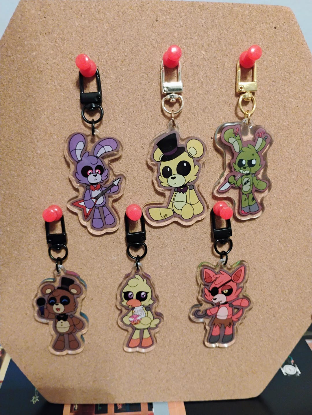 FNAF Keychains (double Sided) - Etsy