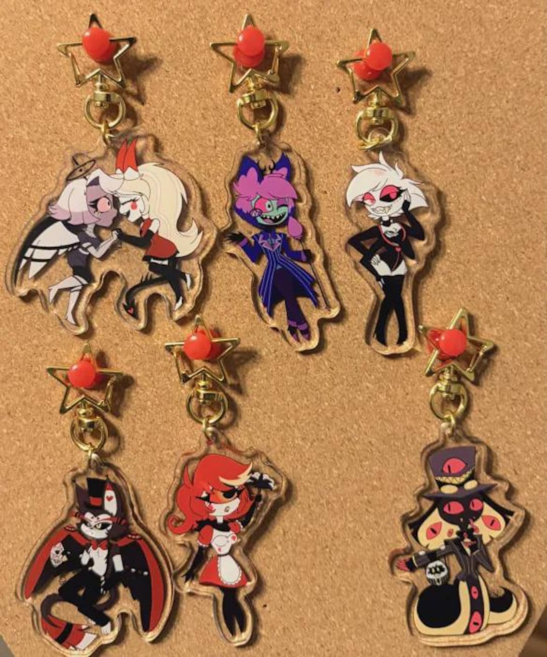Hazbin Hotel Keychains (final Run) - Etsy