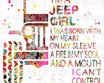 Jeep girl | Etsy