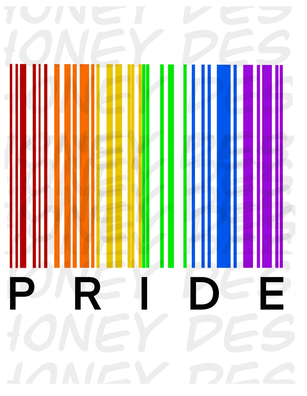 Pride Barcode Sublimation PNG File Please Read Description - Etsy
