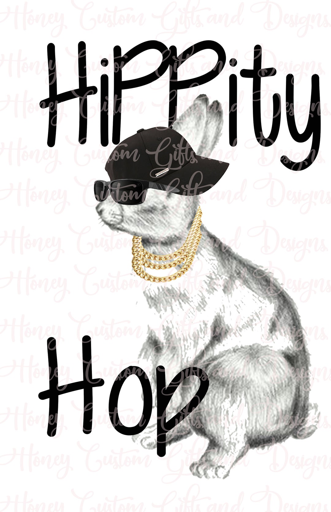Hippity Hop Gangster Bunny Easter Girl PNG File Please Read Description ...