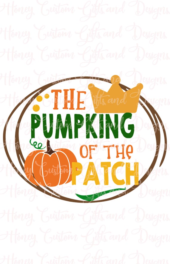King of the Pumpkin Patch PNG File - Etsy