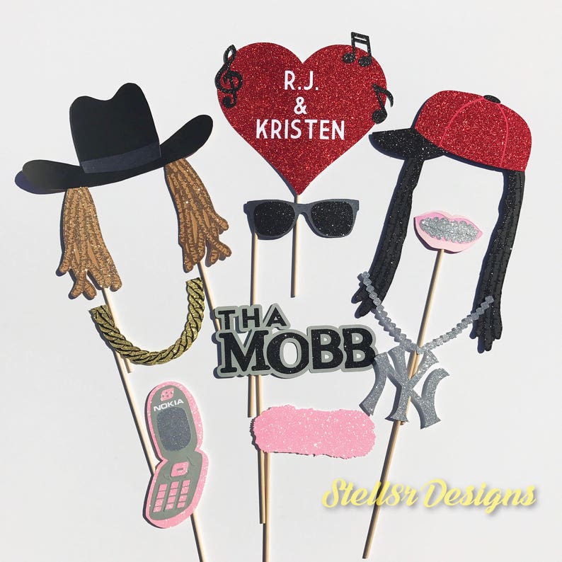 Custom (handcrafted) Photo Booth PROPS | Photo Props for WEDDINGS - Etsy