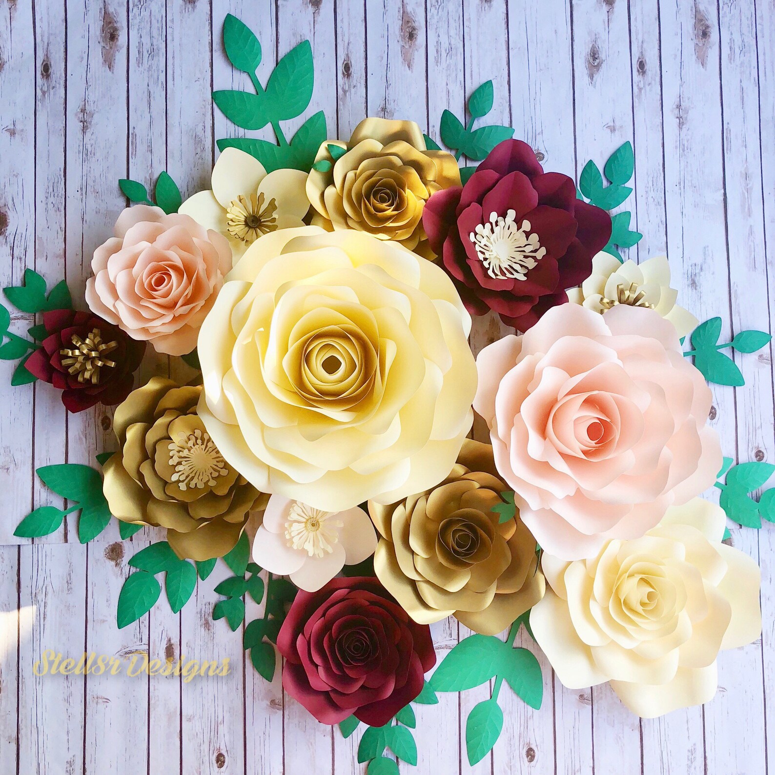 PAPER FLOWERS | for Backdrop or Wall, 8x4 or 4x8 | Wedding | Engagement ...