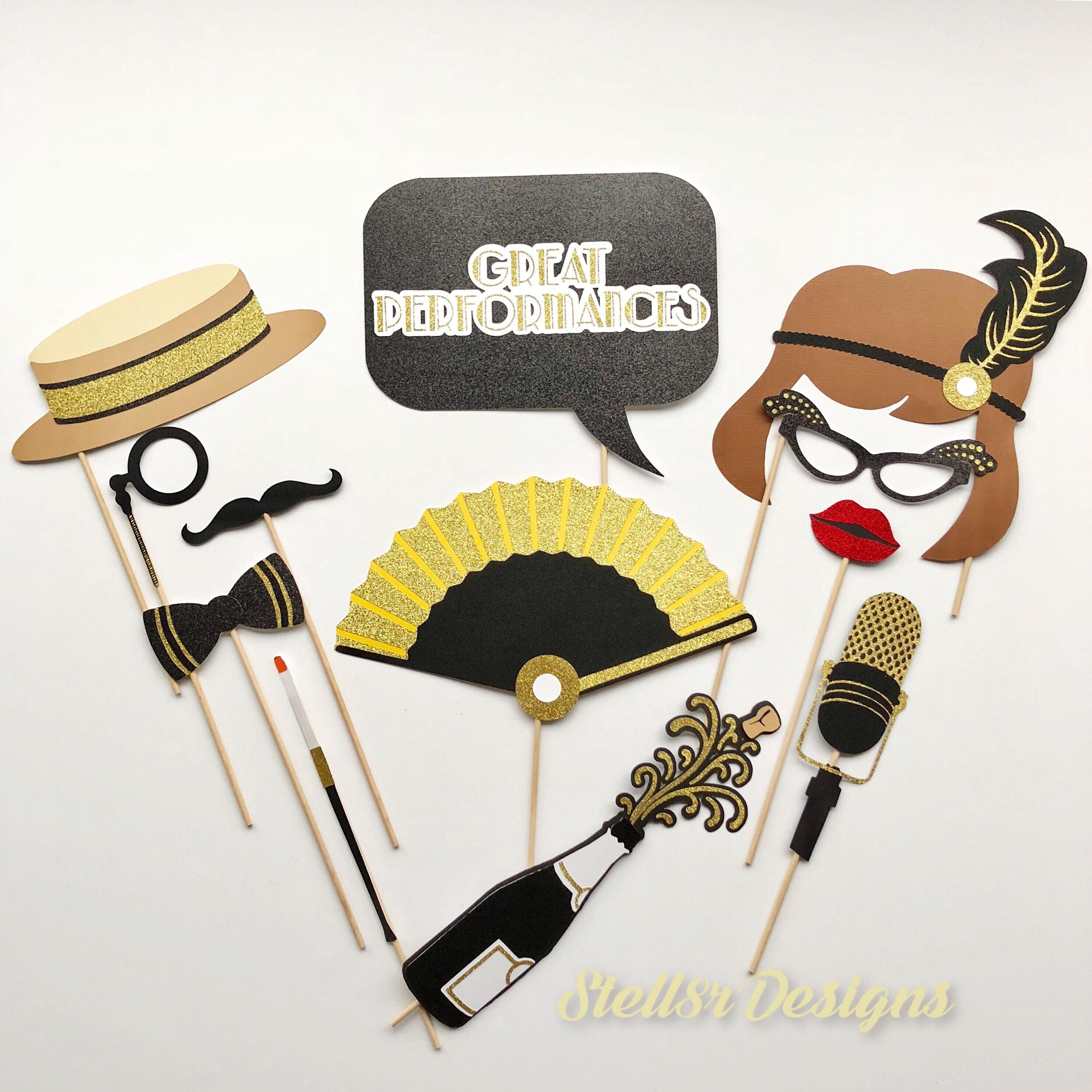 Custom (handcrafted) PHOTO BOOTH PROPS | Photo Props | Roaring 20's ...