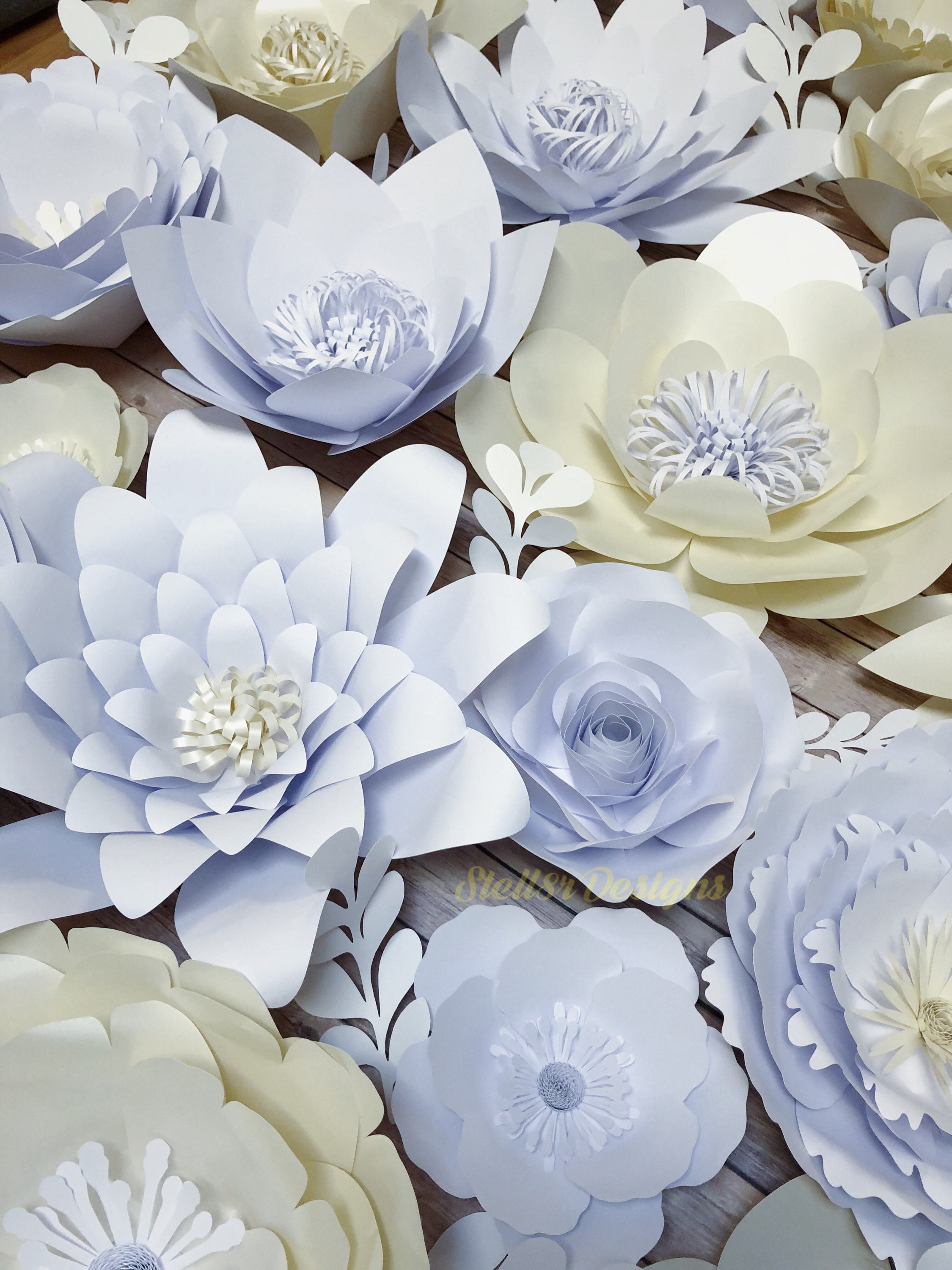 PAPER FLOWERS | for Backdrop or Wall, 8x4 or 4x8 | Wedding | Engagement ...