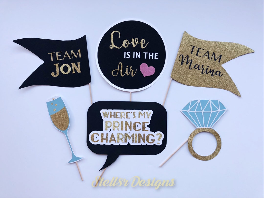 Custom (handcrafted) Photo Booth PROPS | Photo Props for BACHELORETTE ...