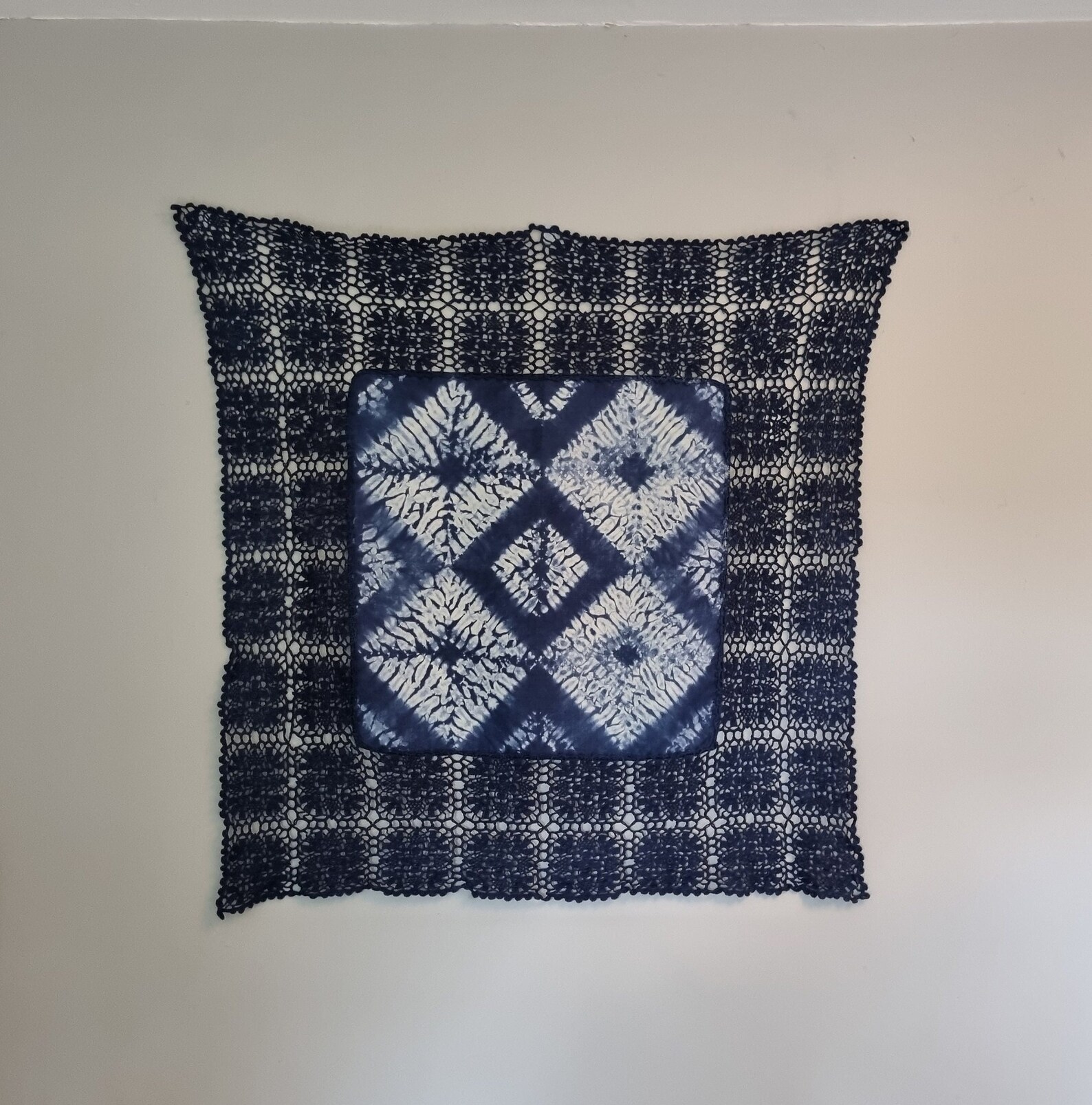 Nui Shibori / Square Indigo Table Dressing Mat / Cloth on Beautiful ...