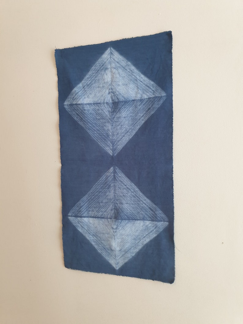 Handmade Shibori Indigo Blue Wall Art Hanging Tapestry "kites in the ...