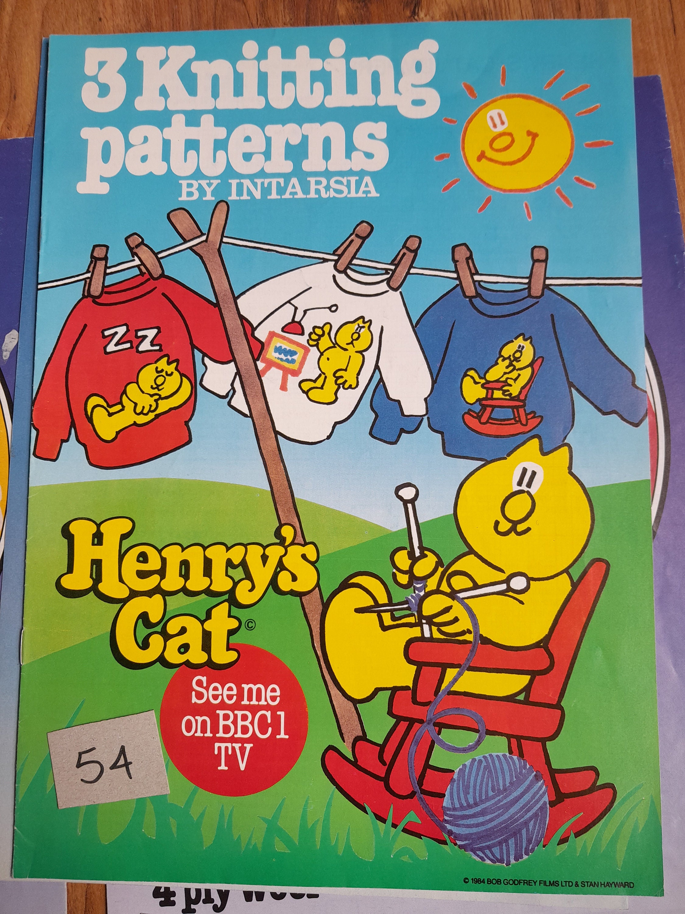 Retro Vintage Intarsia Cartoon Character Knitting Jumper Picture ...