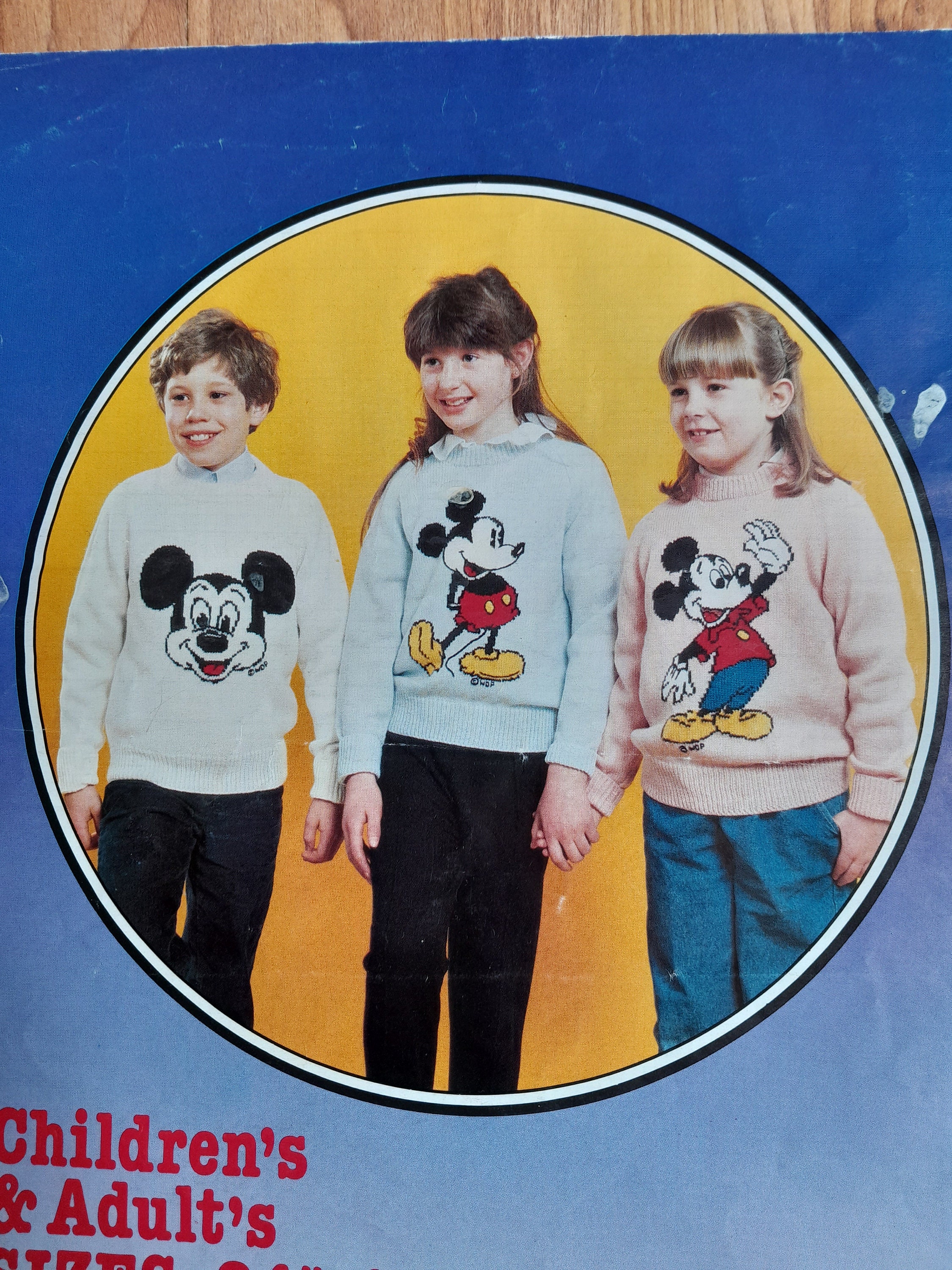 Retro Vintage Intarsia Cartoon Character Knitting Jumper Picture ...