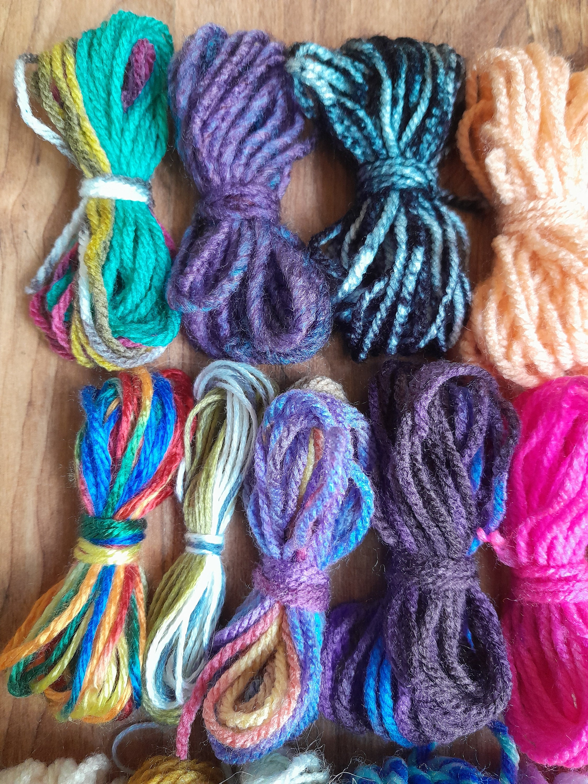 Bundle Scrap off Cuts of Yarn/wool. 10x3m Lengths. for Knitting ...