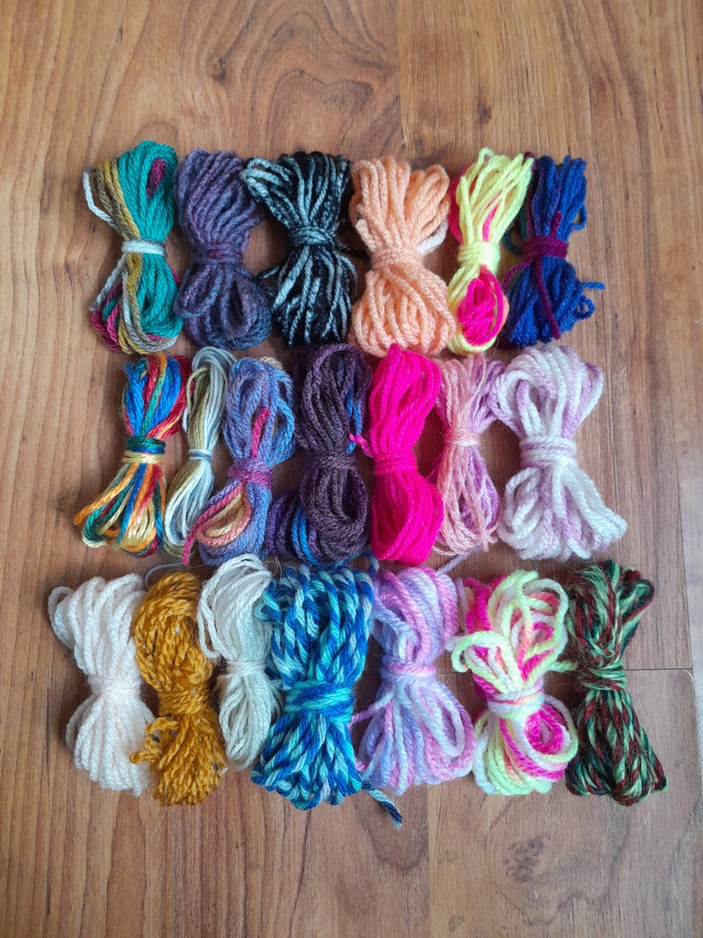 Bundle Scrap off Cuts of Yarn/wool. 10x3m Lengths. for Knitting ...