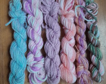 Bundle Scrap off Cuts of Yarn/wool. 50 X 1m Lengths. for Knitting ...