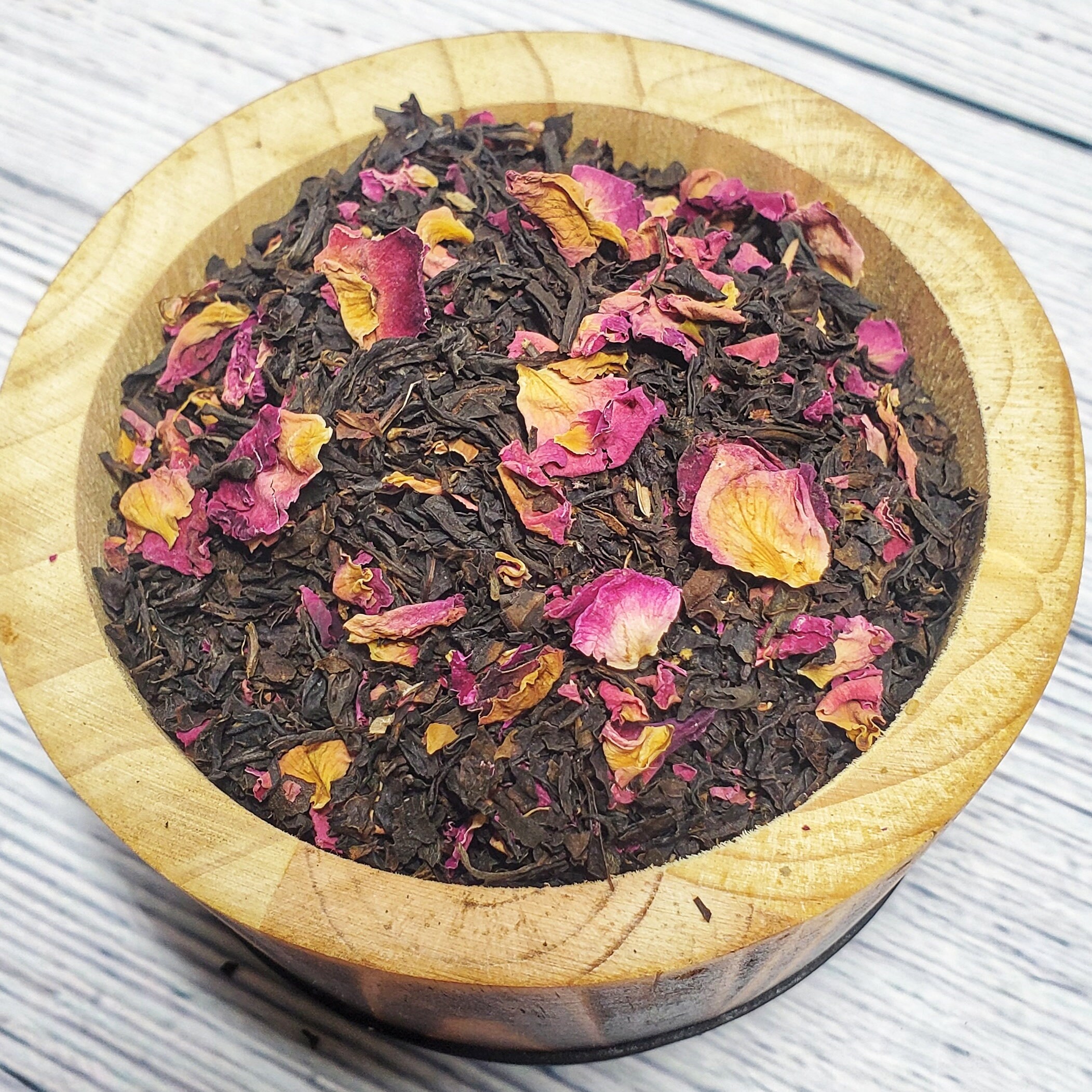 Black Rose Tea Black Tea With Roses Rose Tea Natural Tea | Etsy