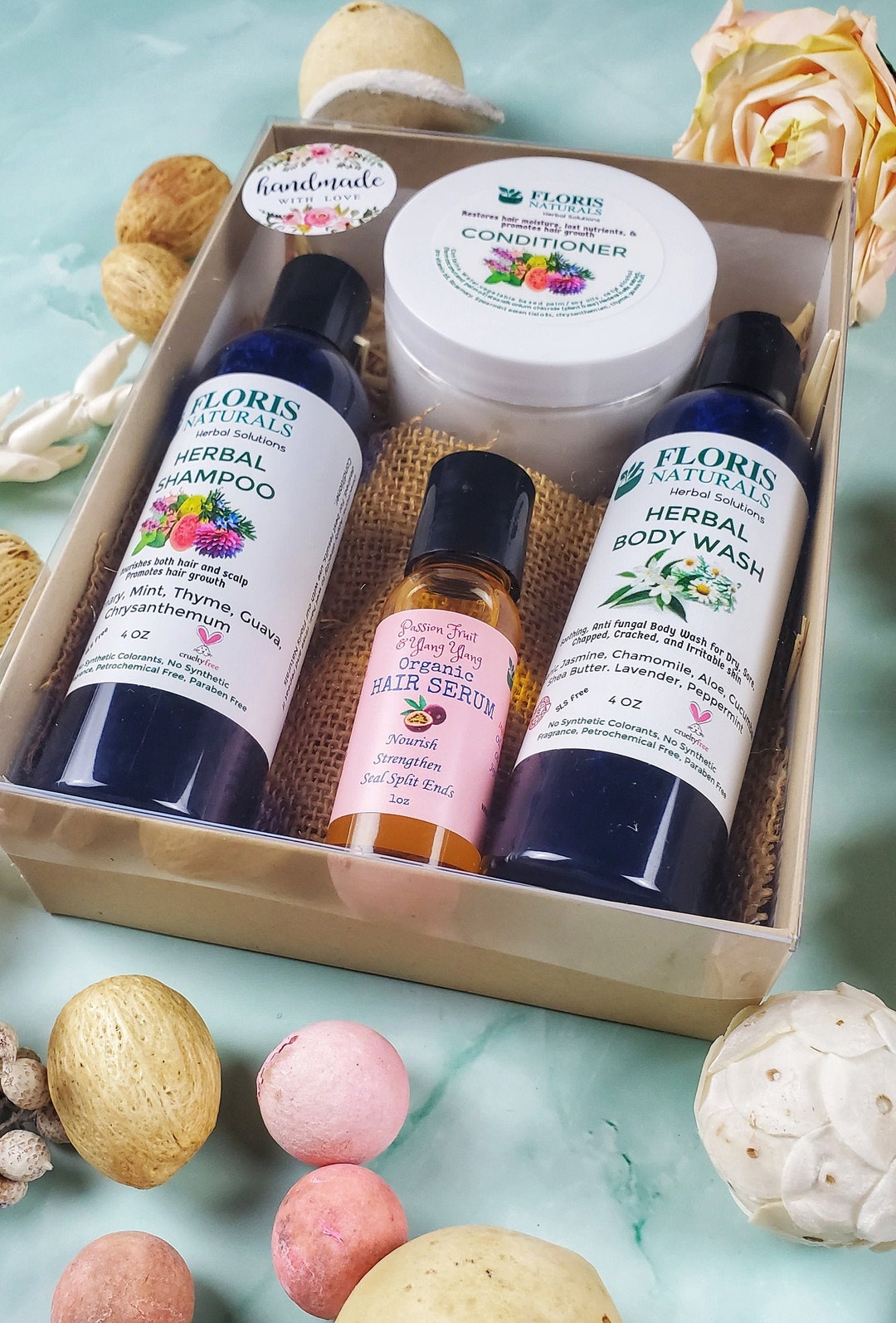 Body & Hair Gift Box - Self Care Gift Box, Birthday Gift for Her, All ...