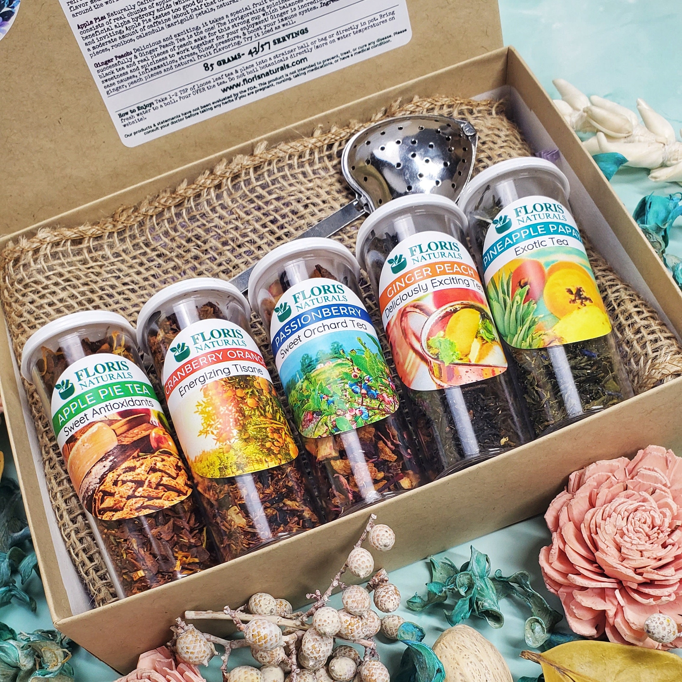 Tea Gift Box Fruity Tea Box Organic Loose Leaf Tea Tea | Etsy