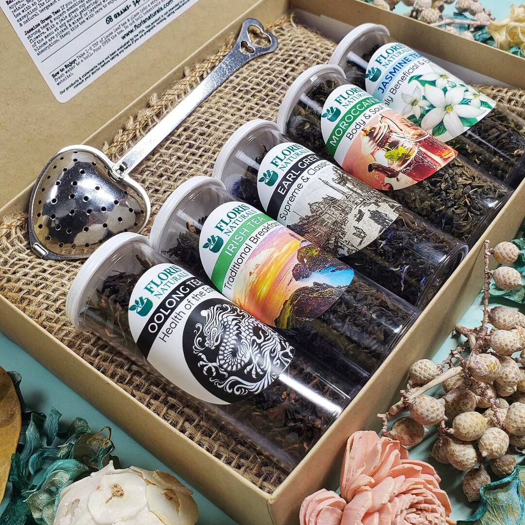 Loose Leaf Tea Gift Box - World Tea Box, Organic Tea, Tea Sampler Gift ...