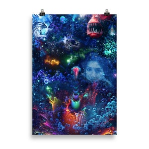 Life of Pi "infinite Life" Art Poster Inspired Visionary Art by Alex ...