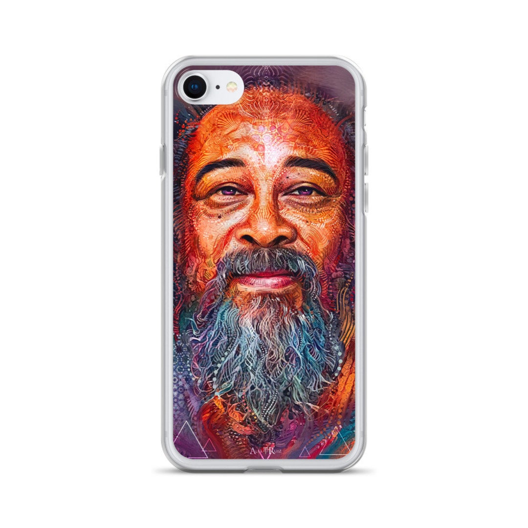 Spiritual Teacher Guru Mooji Baba Psychedelic Portrait Advaita iPhone ...