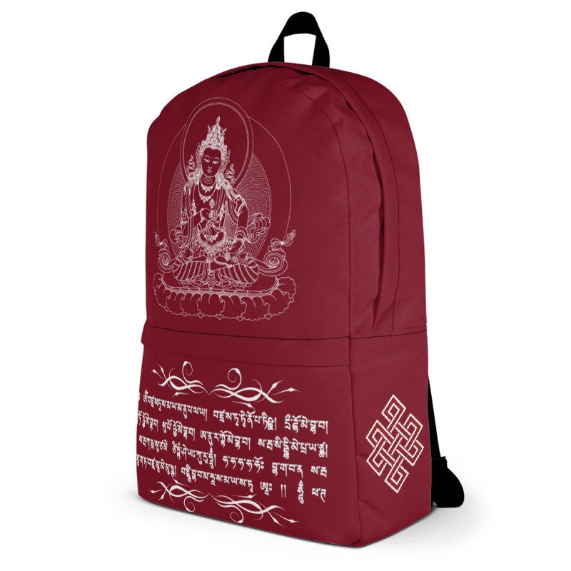 Tibetan Buddhist Meditation Vajrasattva Buddha Backpack With Mantra and ...