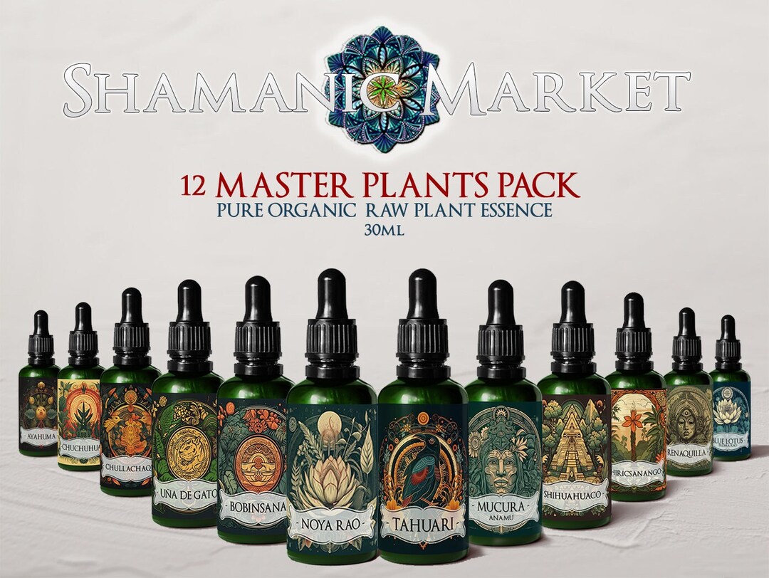 12 MASTER PLANTS | Raw Organic Plant Extract | Microdose | Bobinsana ...