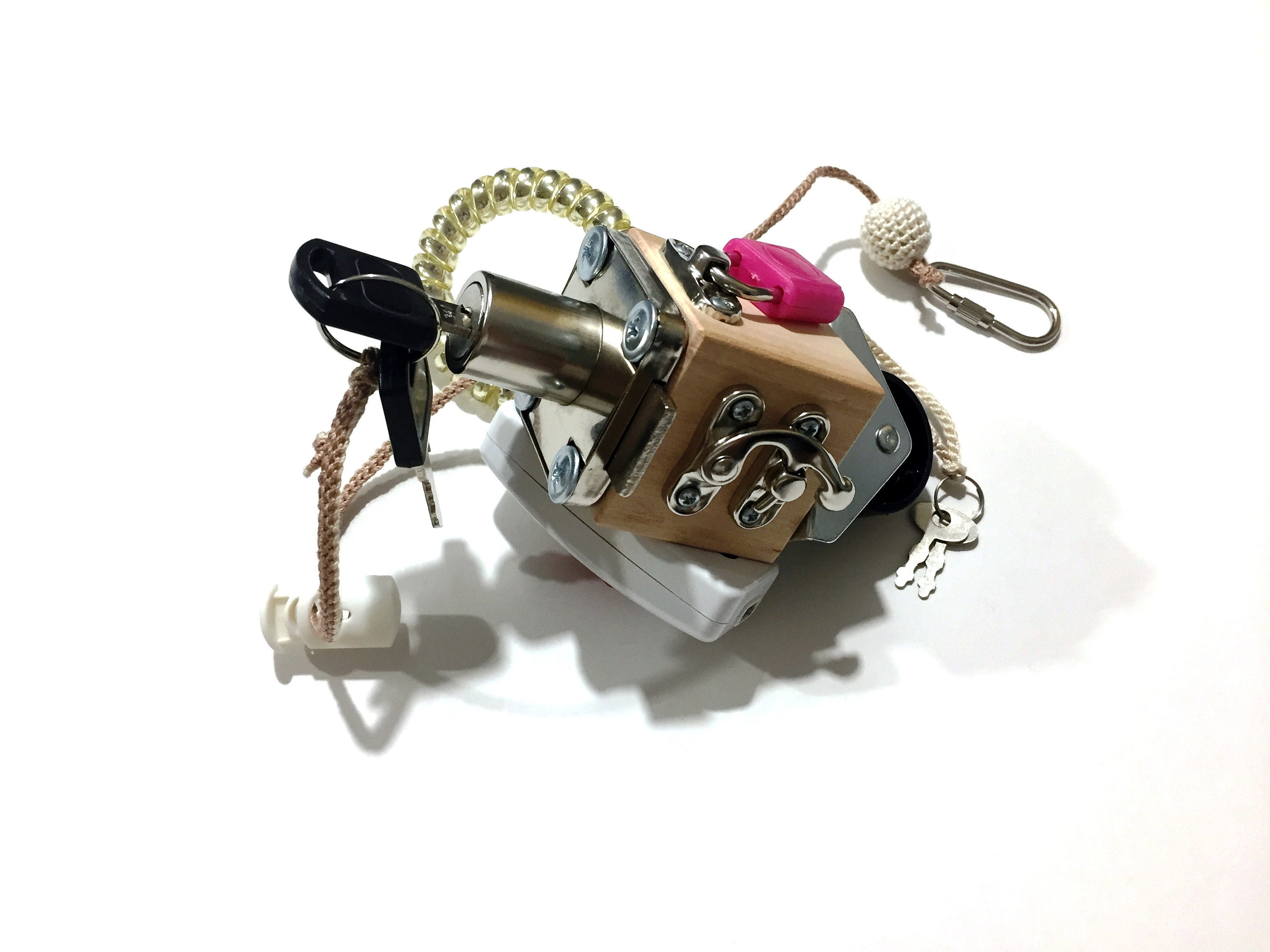 Wooden Busy Cube Toy for Toddlers Car Toy Travel Games | Etsy