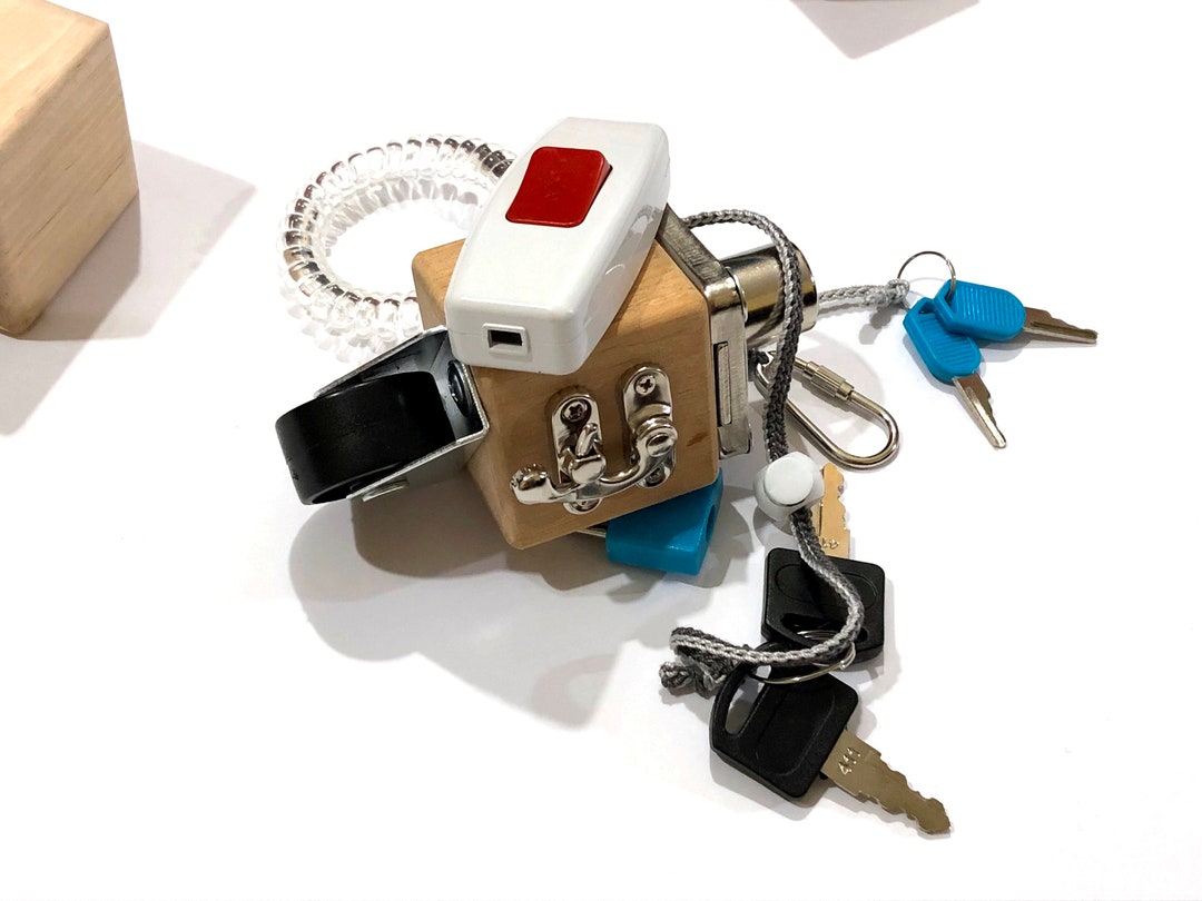 Toy for Travel, Busy Cube, Sensory Cube, Montessori Toddler Toys, Mini ...