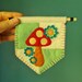 Toadstool Floral Retro Mini Felt Banner Fall Autumn 60s 70s - Etsy