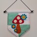 Toadstool Floral Retro Mini Felt Banner Fall Autumn 60s 70s - Etsy