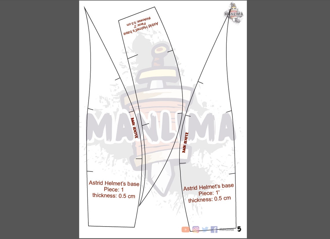 How to Train Your Dragon - Astrid Helmet / Digital Patterns, Astrid ...