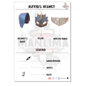 How to Train Your Dragon - Astrid Helmet / Digital Patterns, Astrid ...