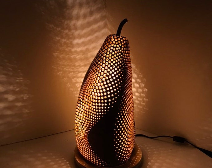 Double Sided Gradient Wave Gourd Lamp Unique Handmade - Etsy