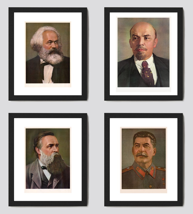 Set of 4 High Res Digital File Download JPG Propaganda Reproduction ...