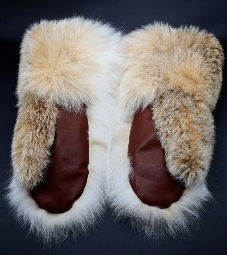 Long Men's Mittens Made of Lynx - Etsy