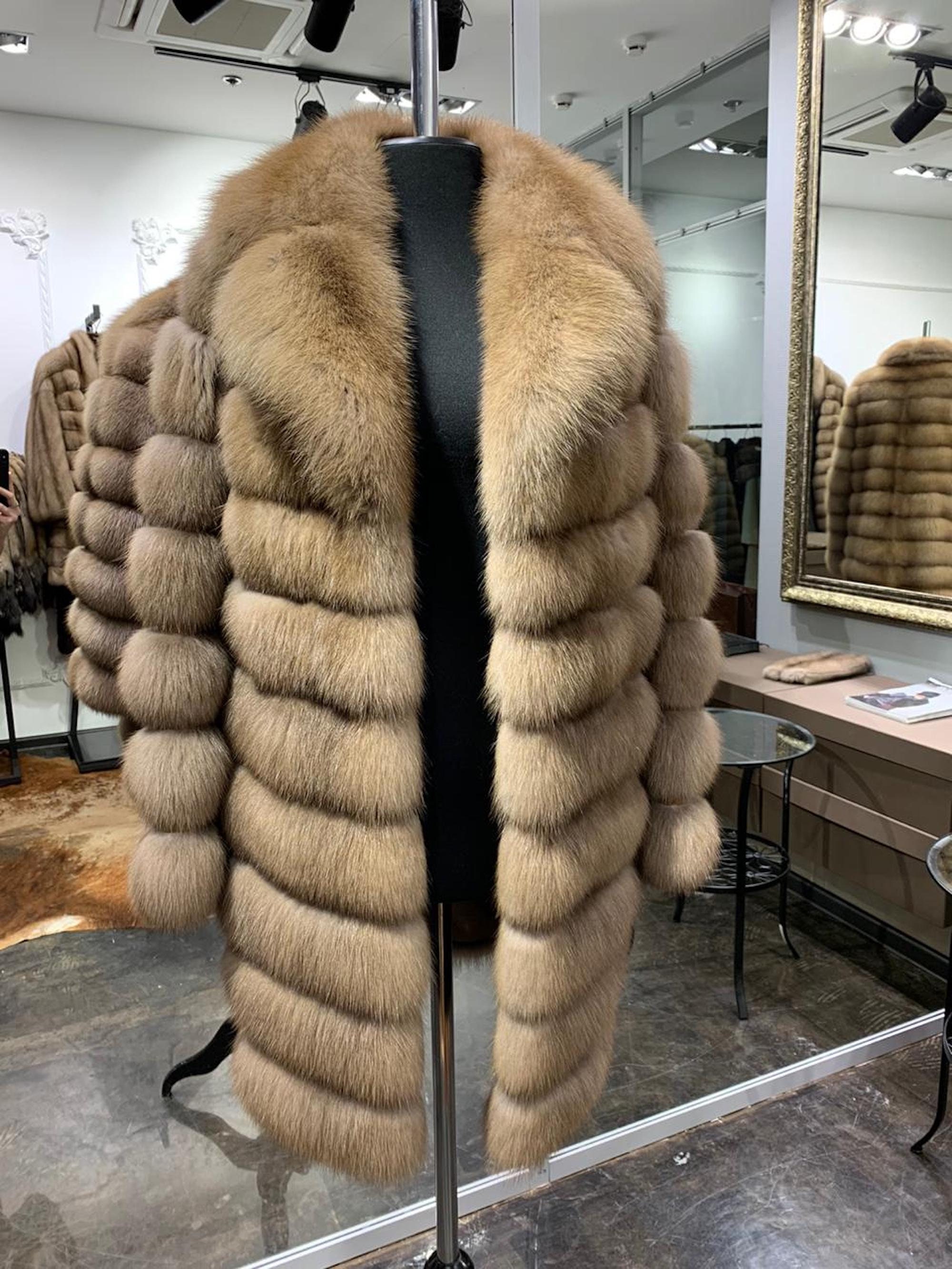 Women's Marten fur coat