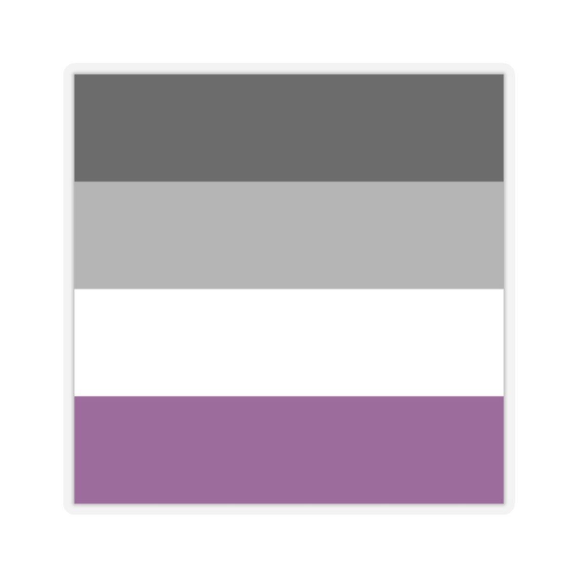 Asexual Flag Kiss-cut Sticker LGBTQ+ Ace - Etsy