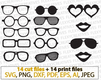 Glasses clip art | Etsy