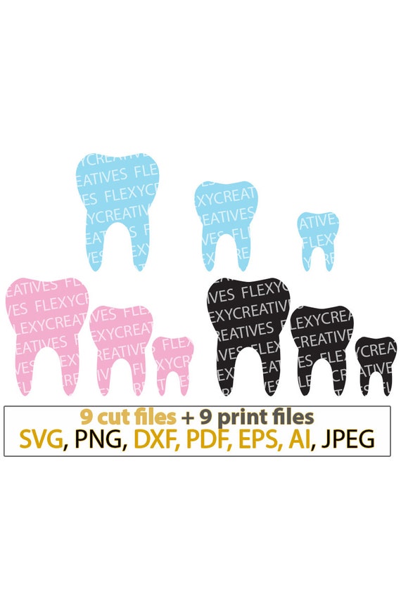 Visual Arts First Tooth Monogram SVG File,Baby Tooth SVG,Dentist SVG ...