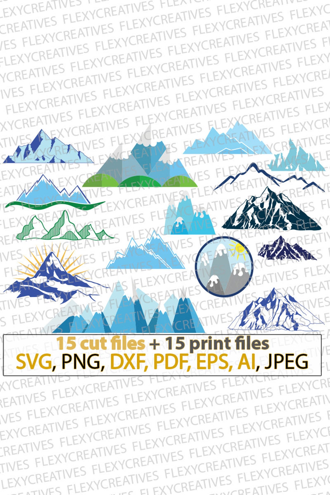 Mountains Svg, Hills Svg, High Svg, Hights Svg, Rock Nature, Stencil ...