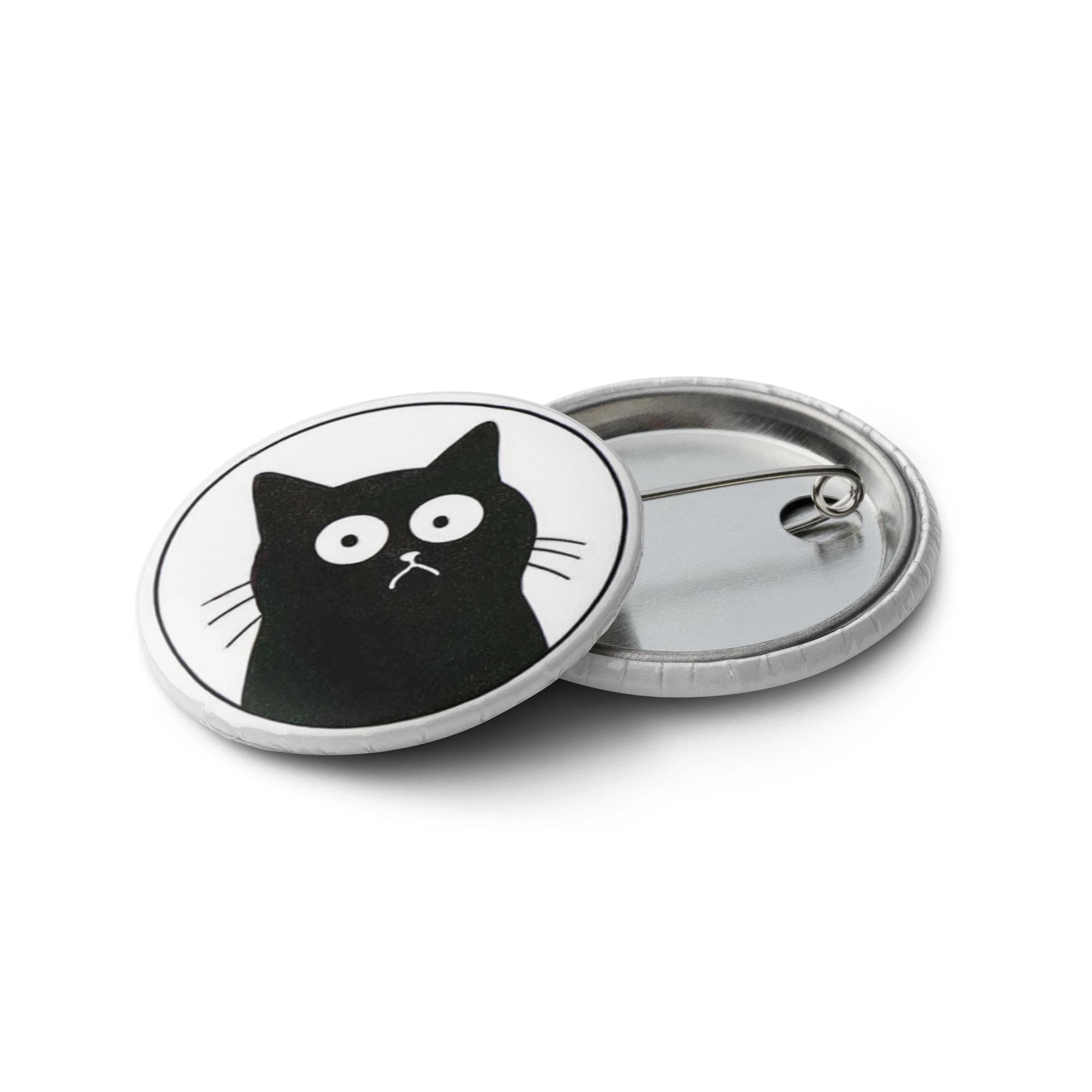 Doodle Cats (black Cats) | Pin Buttons 1.25" - Etsy