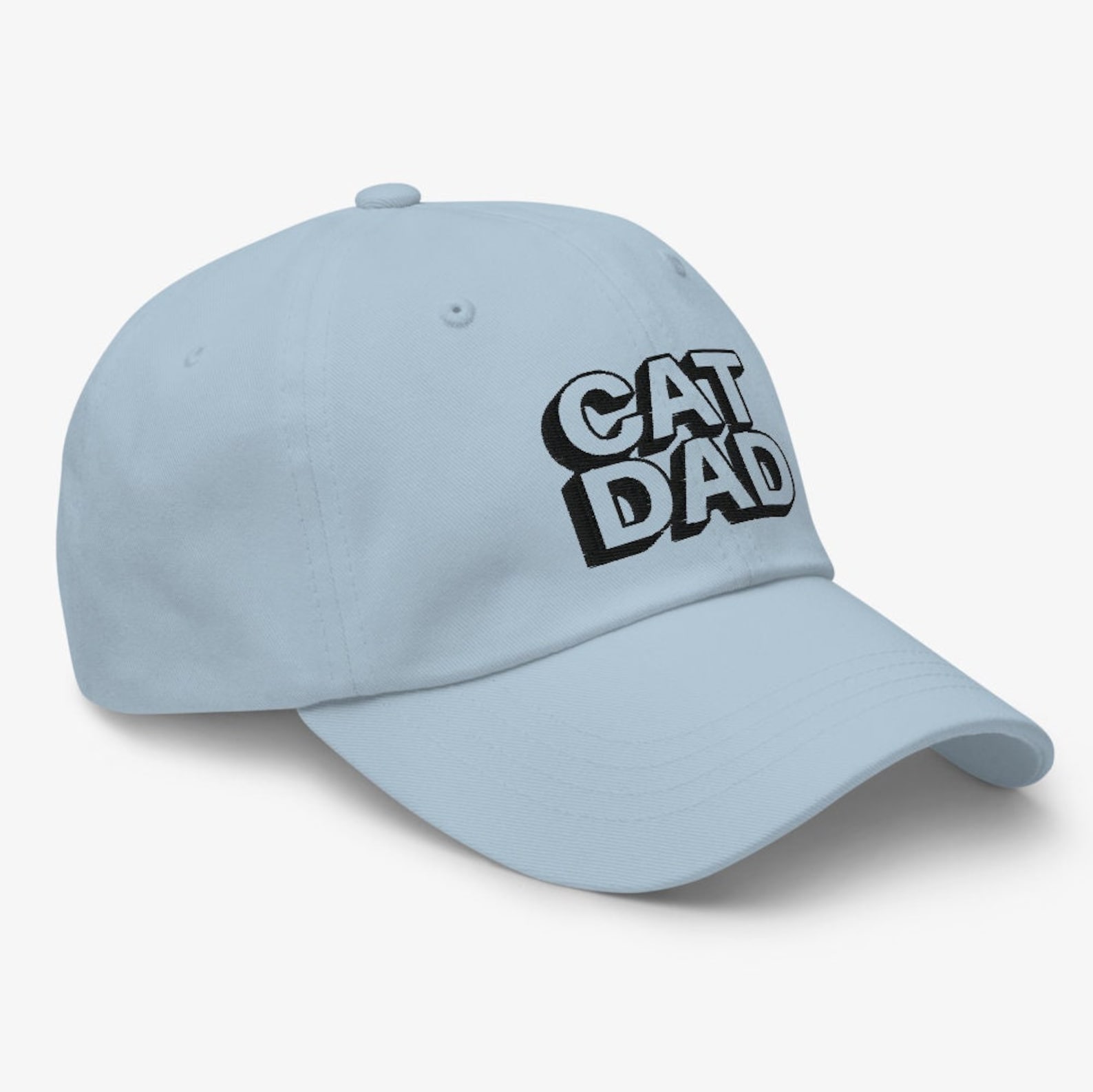 Cat Dad: Capital Letters Dad Hat Embroidered Cat Hat Cat - Etsy