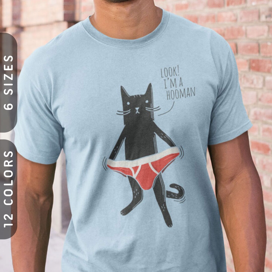 Look! I'm a Hooman T-shirt | Cat Dad Shirt | Cat Mom T Shirt | Cat ...
