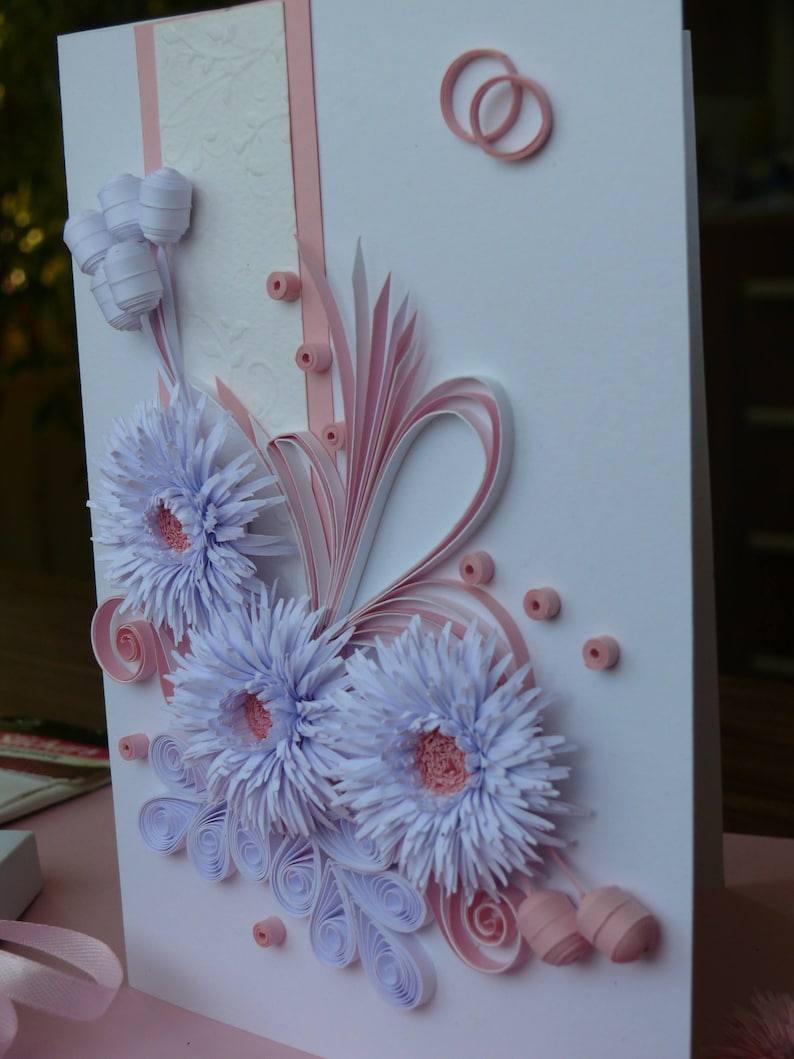 Wedding Card Quilling Card Wedding Quilling Card 3D - Etsy