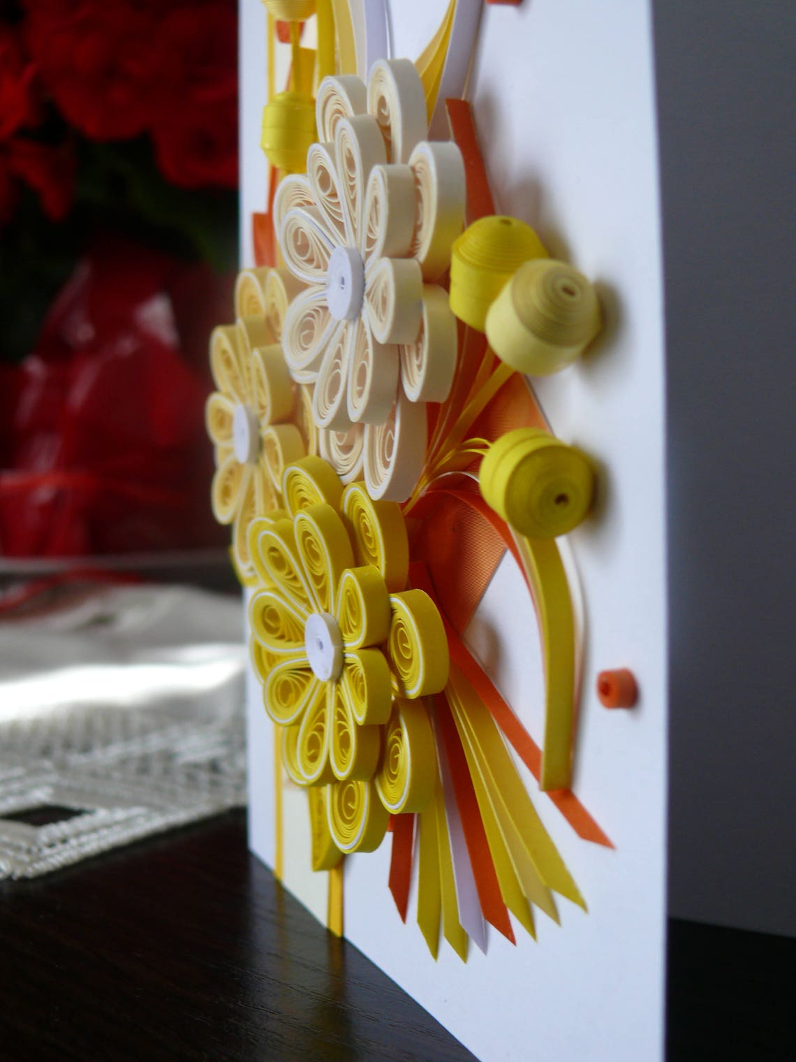 Greeting Quilling Card, Quilling Card, Wedding Card, Birthday Card ...
