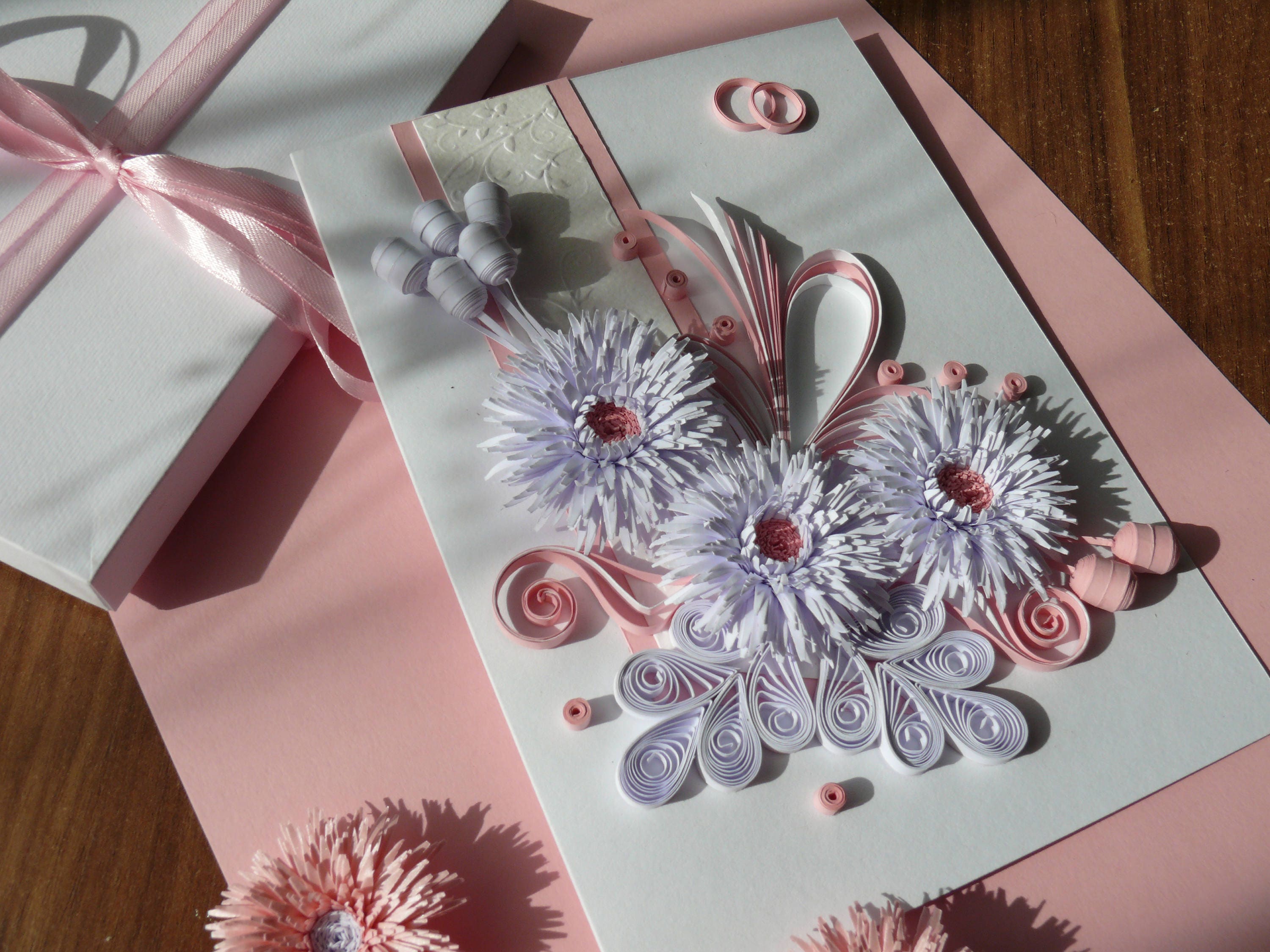 Wedding Card, Quilling Card, Wedding Quilling Card, 3D Quilling ...