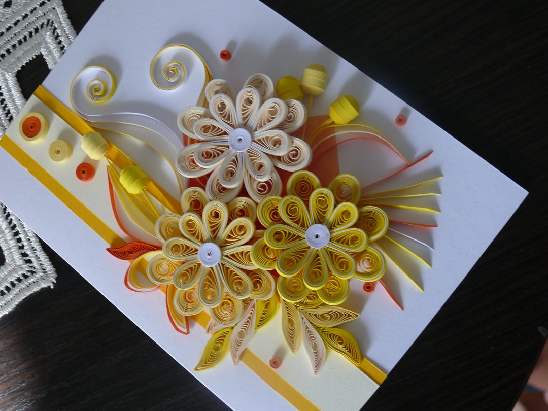 Greeting Quilling Card Quilling Card Wedding Card Birthday - Etsy