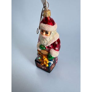 Vintage Christopher Radko Tiny Toy Chest Santa Claus (98-185-0) 1998 - Etsy